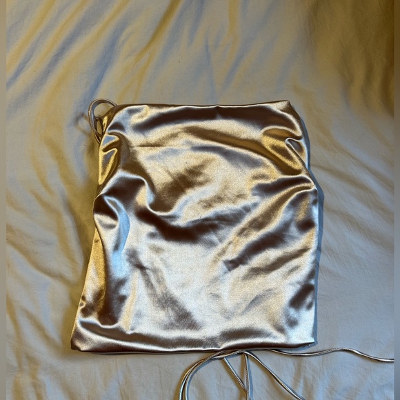 Tops | Gold Metallic Top | Poshmark